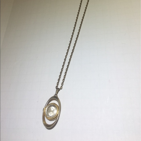 Vintage | Jewelry | Vintage Gold Plated Clock Watch Pendant Necklace ...